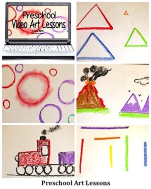 Preschool Chalk Pastel Video Art Lessons - You ARE an ARTiST!