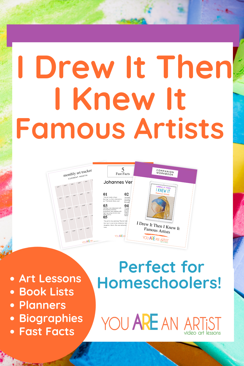 Exploring Famous Artists with Chalk Pastels - You ARE an ARTiST!