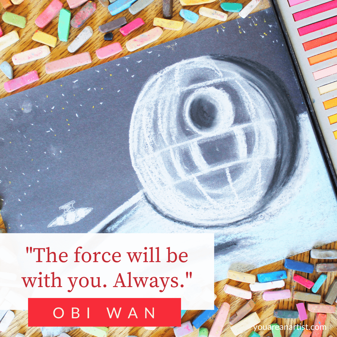 How to Draw Star Wars in Chalk Pastels - You ARE an ARTiST!