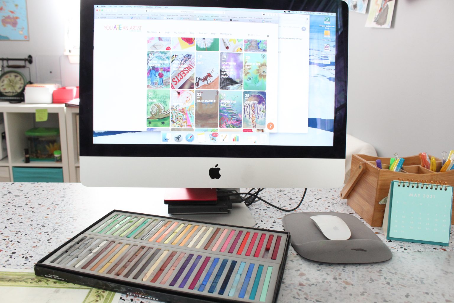 Plan Art For Every Day with the Art Lesson Calendar - You ARE an ARTiST!