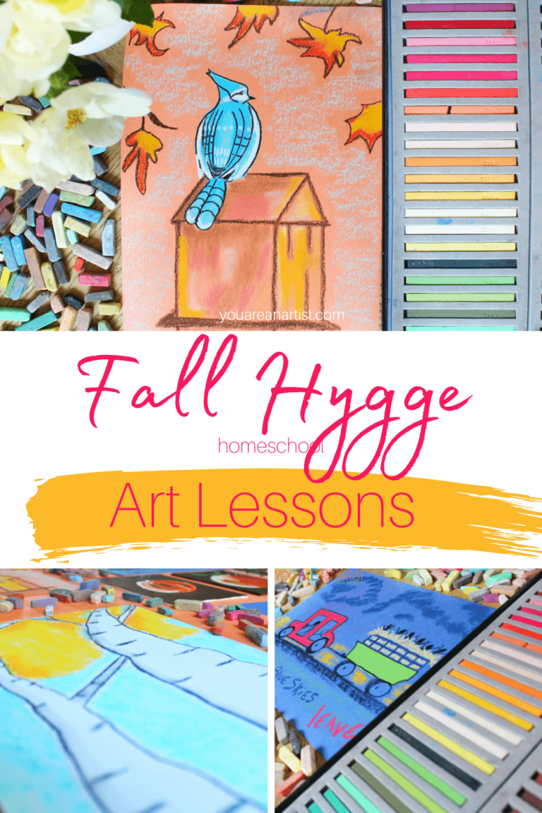 Fall Hygge Homeschool Art Lessons - You ARE an ARTiST!
