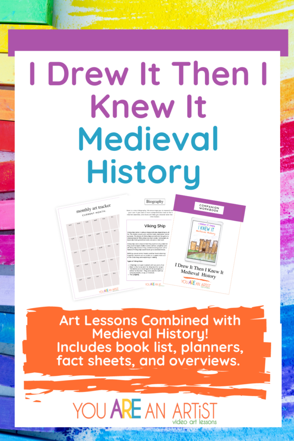Medieval Times Homeschool Art with Chalk Pastels - You ARE an ARTiST!