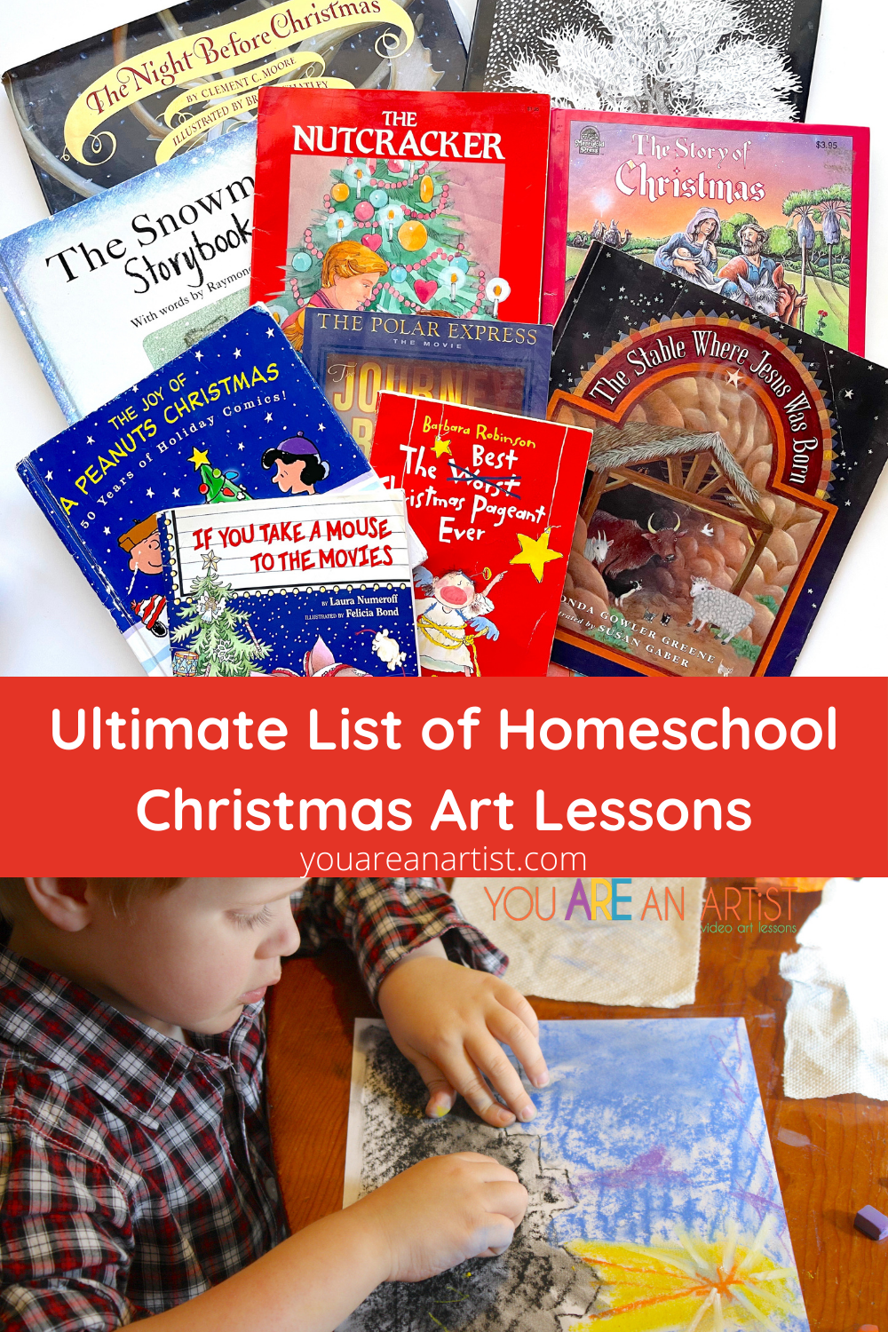 Ultimate List of Christmas Homeschool Art Lessons - You ARE an ARTiST!
