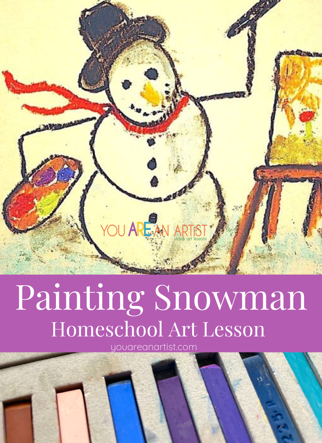 How to Draw a Painting Snowman for Your Winter Homeschool - You ARE an ...