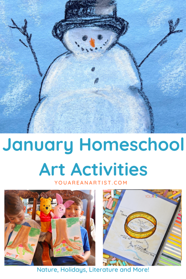 January Homeschool Art Activities - You ARE an ARTiST!