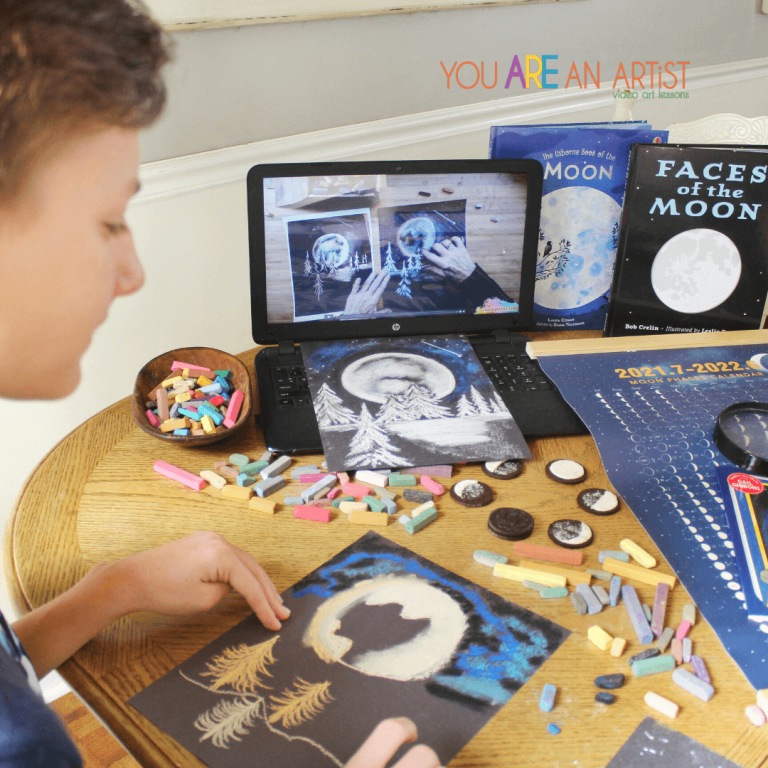 This Homeschool Moon Unit Study Is Out Of This World - You ARE an ARTiST!