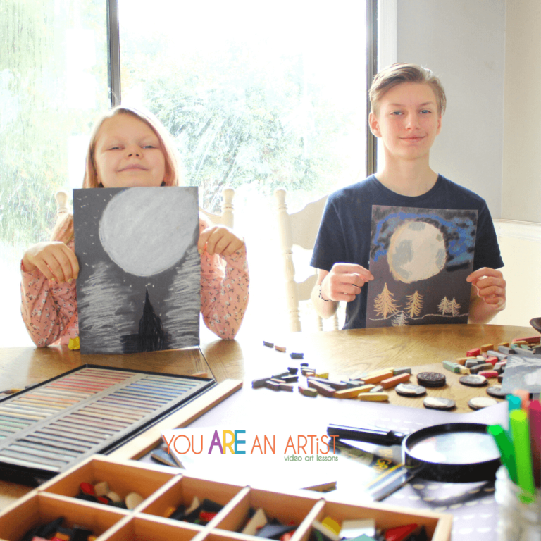 This Homeschool Moon Unit Study Is Out Of This World - You ARE an ARTiST!