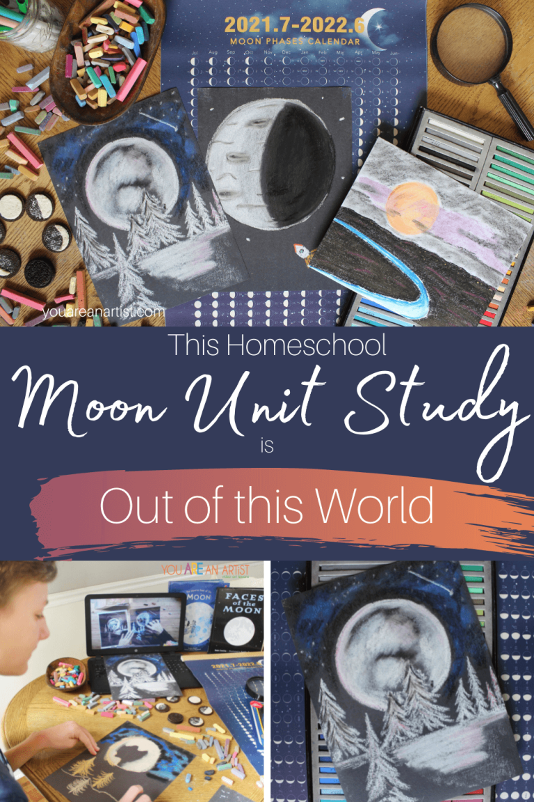 This Homeschool Moon Unit Study Is Out Of This World - You ARE an ARTiST!