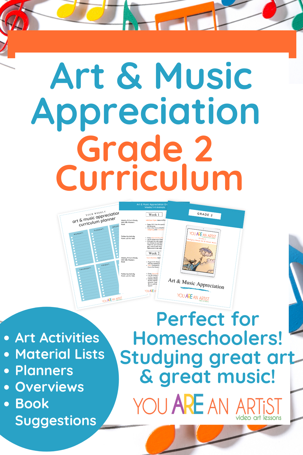 Grade 2 Studying Great Art and Great Music - You ARE an ARTiST!