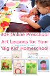 30 Online Preschool Art Lessons for Your "Big Kid" Homeschool - You ARE ...