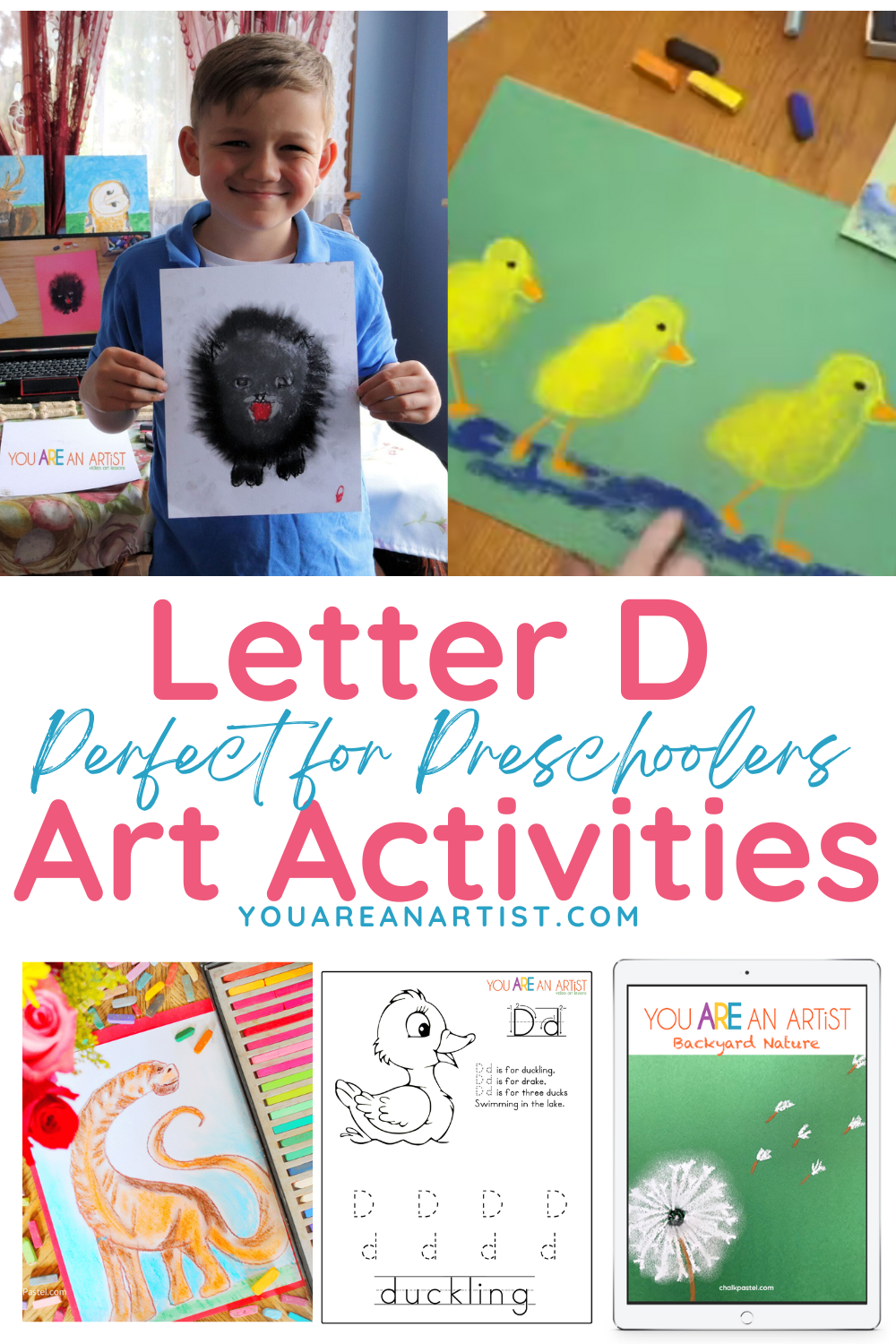 Letter D Art Activities for Preschool - You ARE an ARTiST!