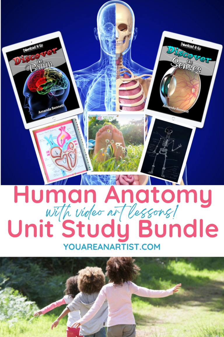 Human Anatomy Homeschool Unit Study Bundle - You ARE an ARTiST!