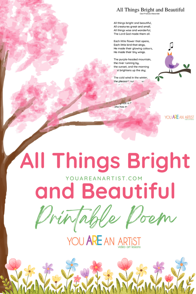 All Things Bright and Beautiful - You ARE an ARTiST!